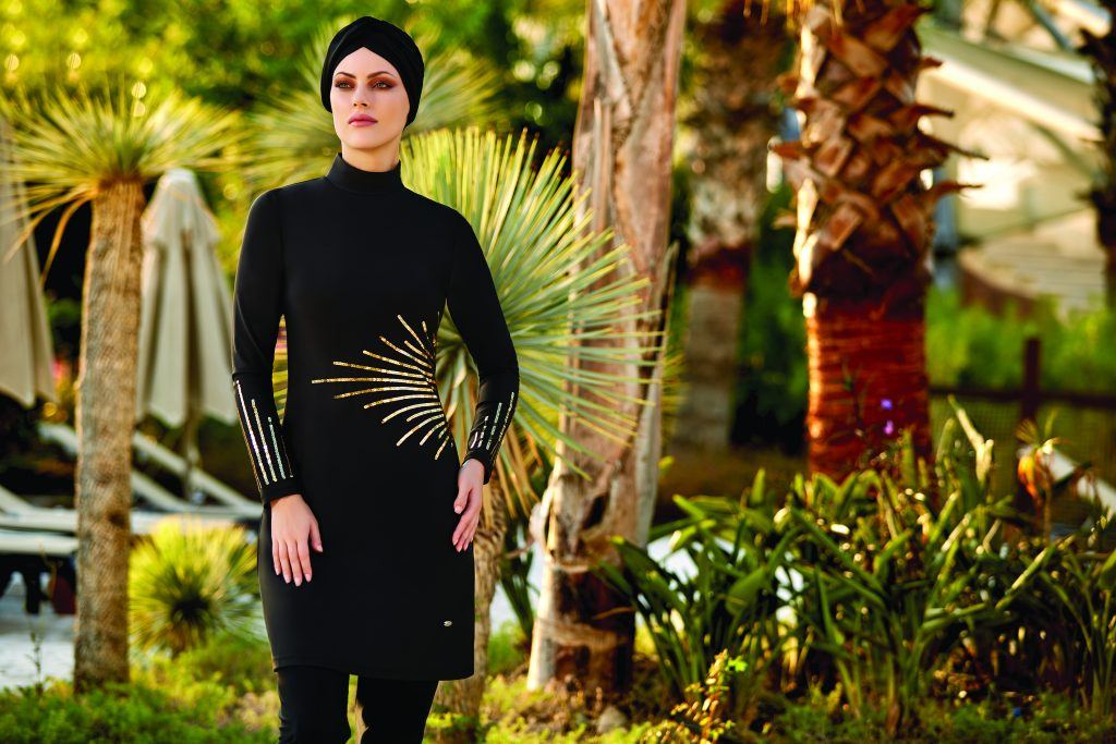 Elegant boerkini | Zwart 1 - Elif Boutique