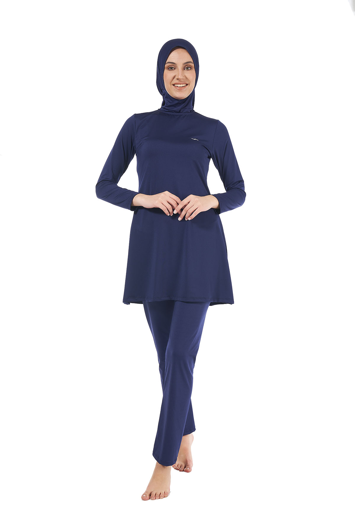 Basic boerkini | Blauw - Elif Boutique