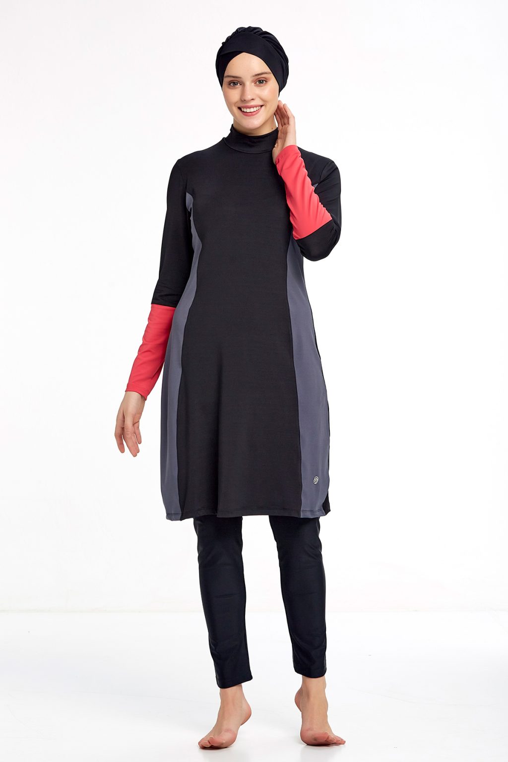 Modern boerkini | Zwart - Elif Boutique