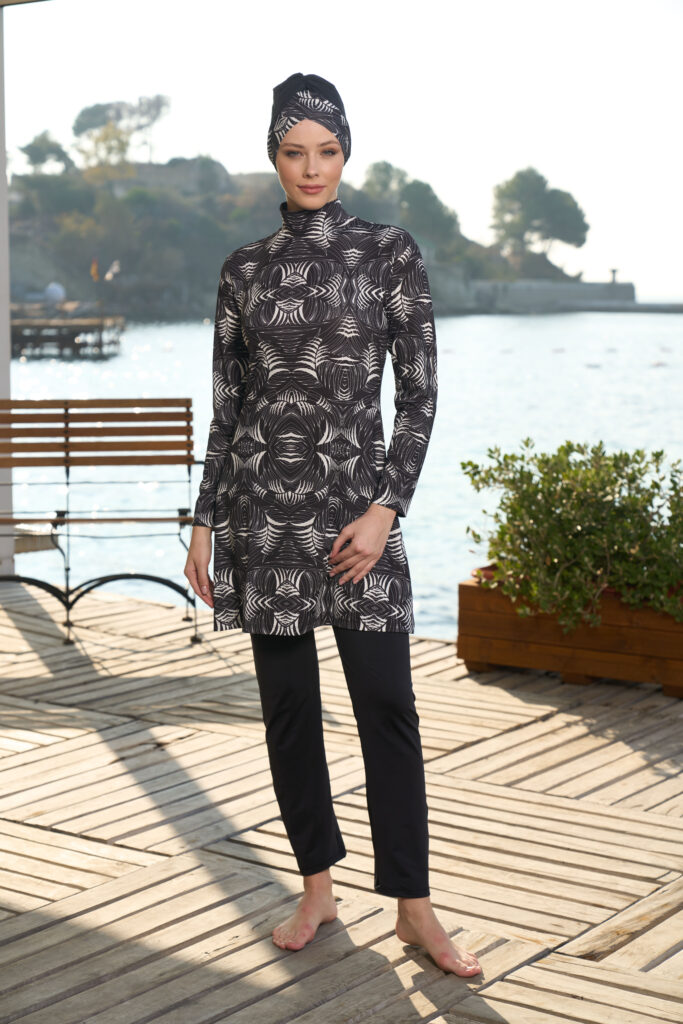 Dark boerkini | Zwart - Elif Boutique